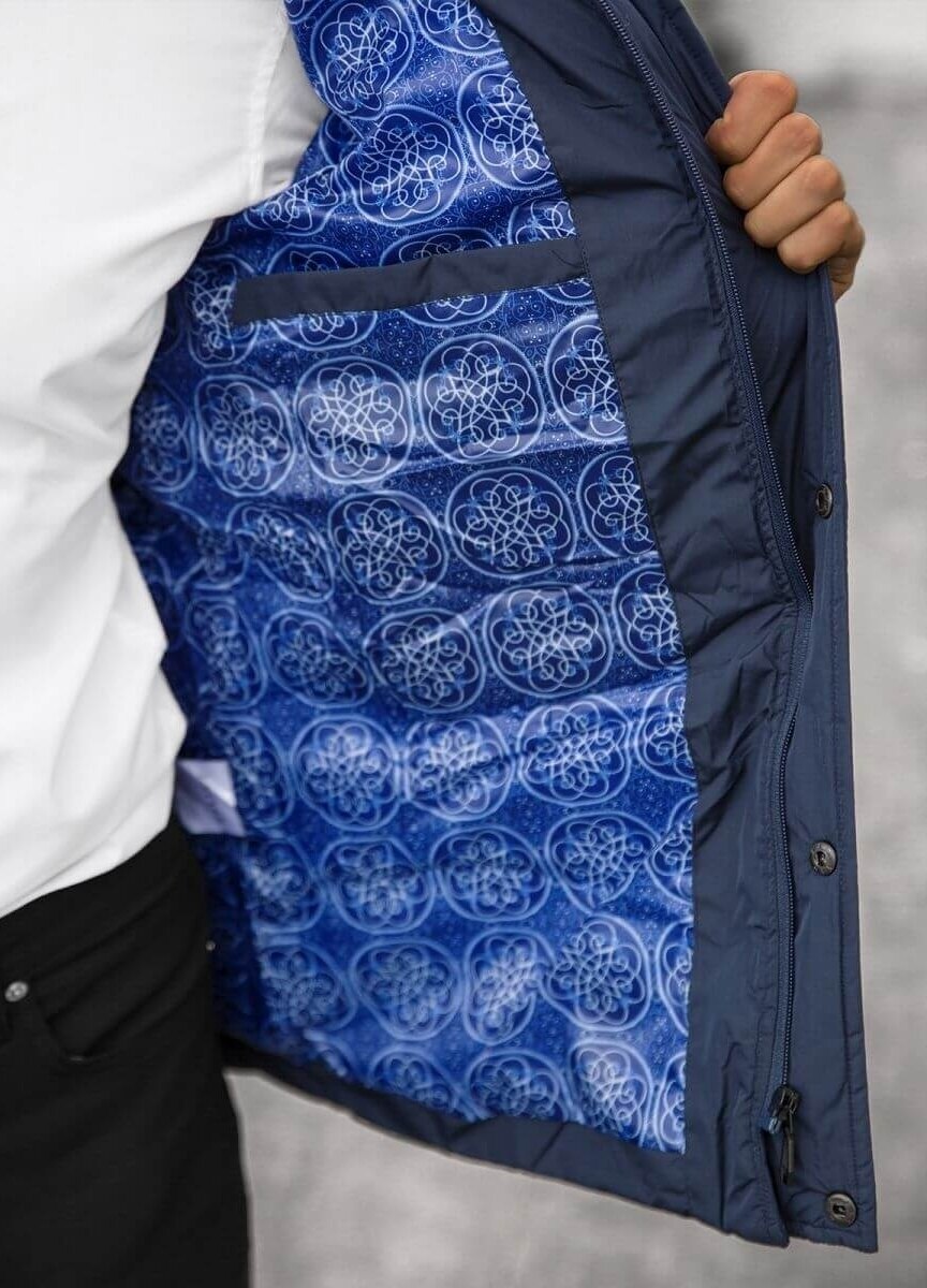 Jacheta de primavara barbati bleu marin OZONEE JS/22M15/2 S/48 - eMAG.ro