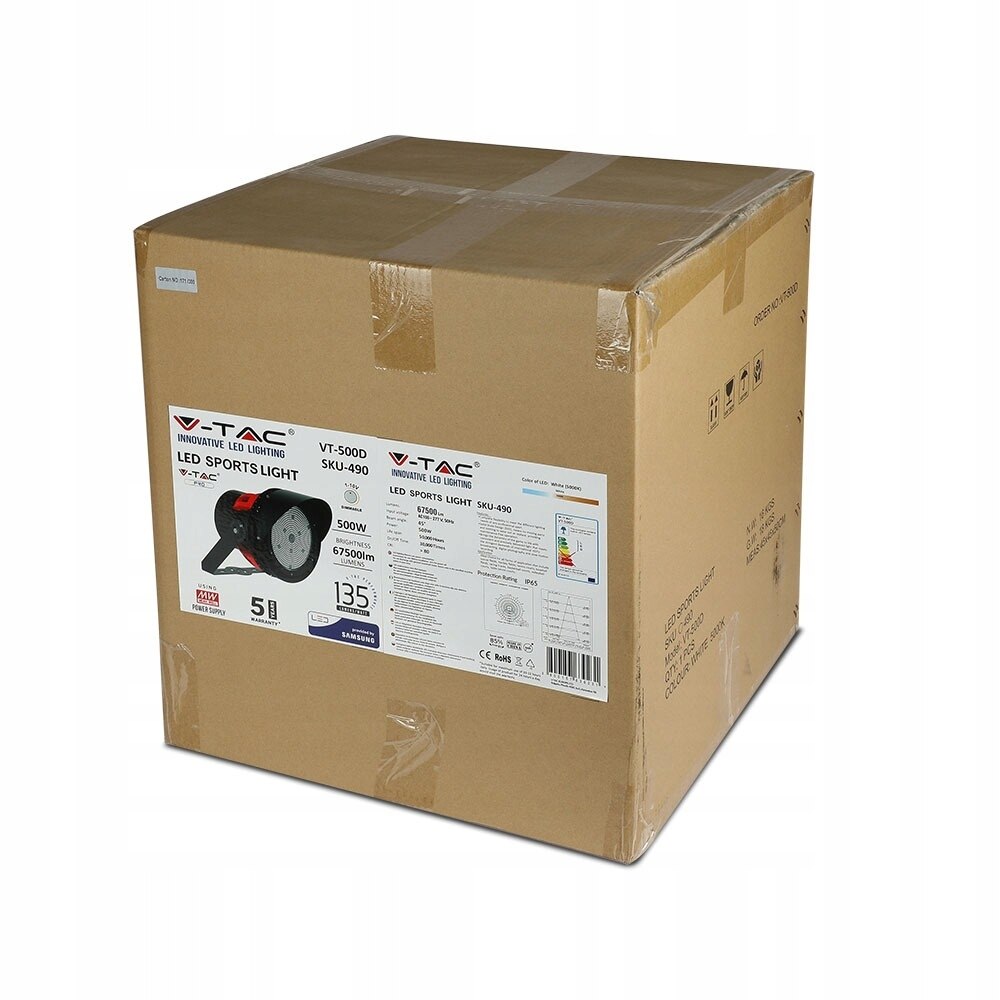 Projector LED, V-TAC, 500W, 67500lm, 5000K, IP65, Negru - eMAG.ro