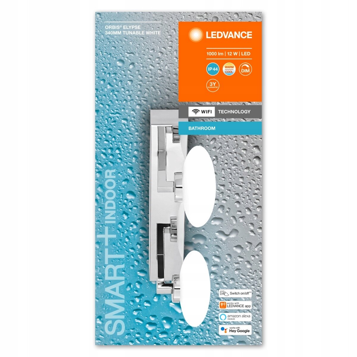 Lampa baie, Ledvance, 12W, SMART+ WiFi, 34 cm, Alb - eMAG.ro