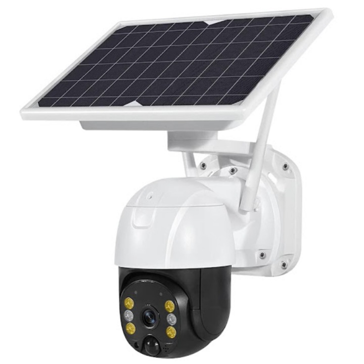 Lampa Solara, Tip Camera Falsa Cu Panou Solar - eMAG.ro