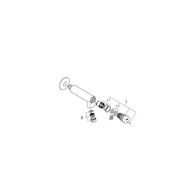 Кран Grohe Euroeco Cosmopolitan T 36266000, За умивалник, С бутон ...