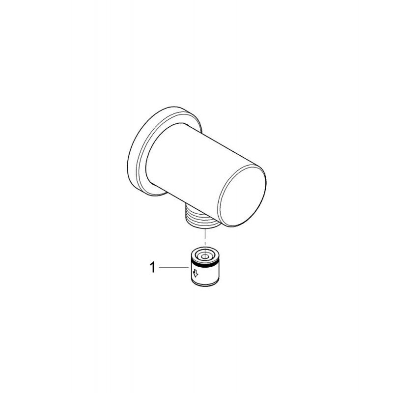 Стенно коляно Grohe Rainshower 27057LS0, 1/2", Бяло - eMAG.bg