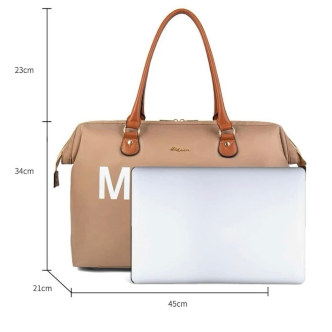 Geanta maternitate "Mommy Bag", compartimentata la interior, salteluta ...