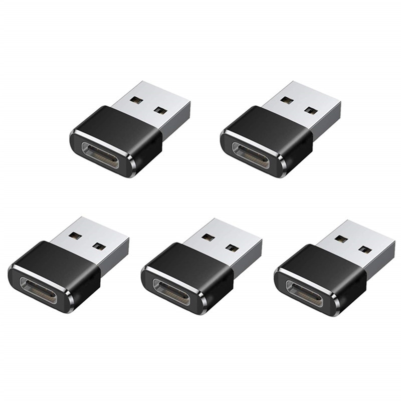 Adaptor USB la USB type C, negru - eMAG.ro
