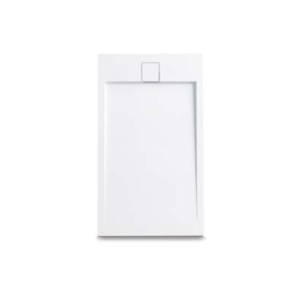 Душ корито KARAG ROCCIA Bianco, 120х80x2.3 см, Полимермрамор, Бяло ...