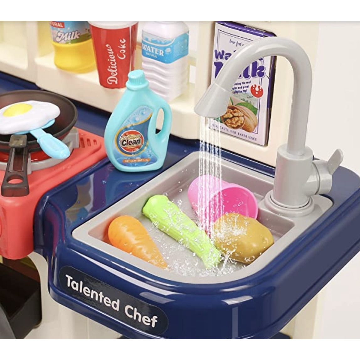 Bucatarie Multifunctionala Completa de Jucarie pentru Copii, 66 piese ...