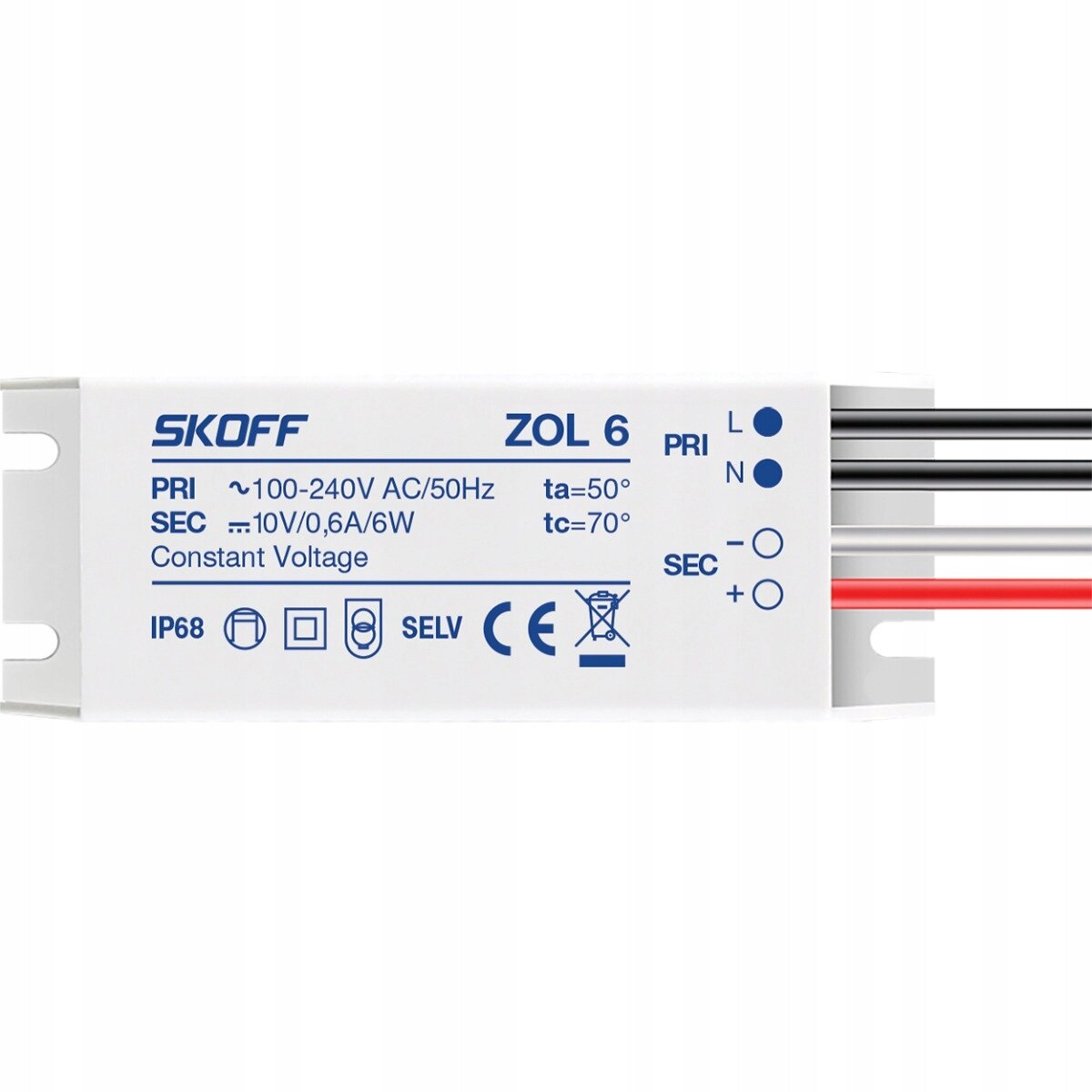 Transzformátor, Skoff, 10V, 6W, 0,6A, IP68 - eMAG.hu