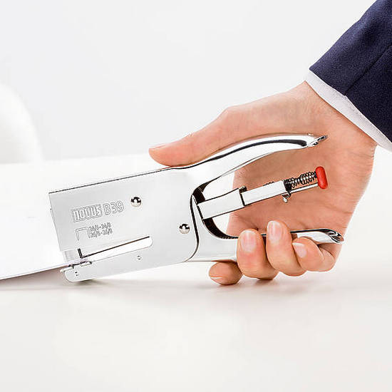 Capsator metalic tip cleste, 50 coli, capse 24/6-26/8, NOVUS B39 - eMAG.ro