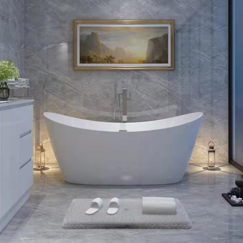 Cada Freestanding, Diplon BT5910, Ovala, Acril, 170x80cm, Alb - eMAG.ro