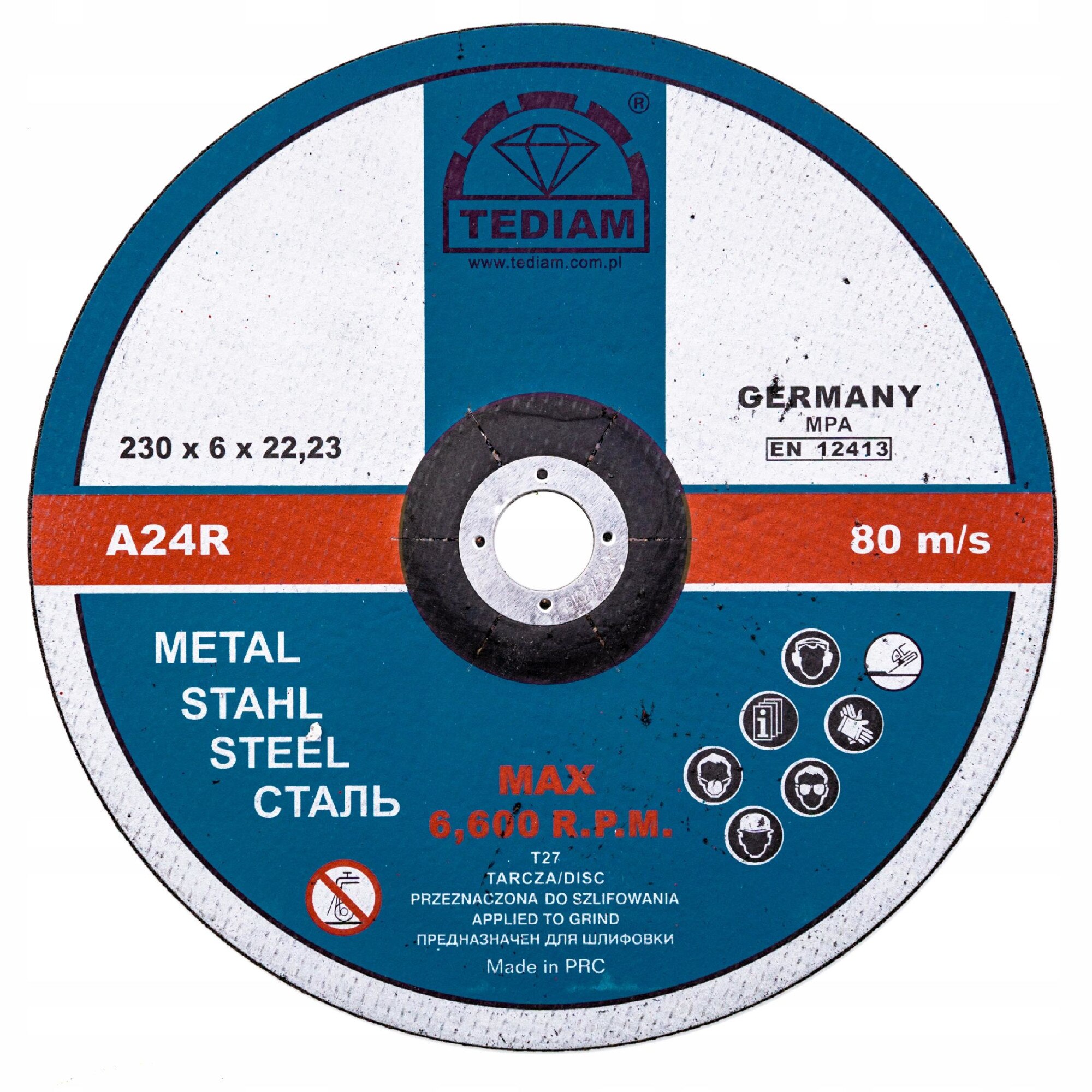 Set 5 discuri pentru taiat metal Tediam, 230x6 mm - eMAG.ro