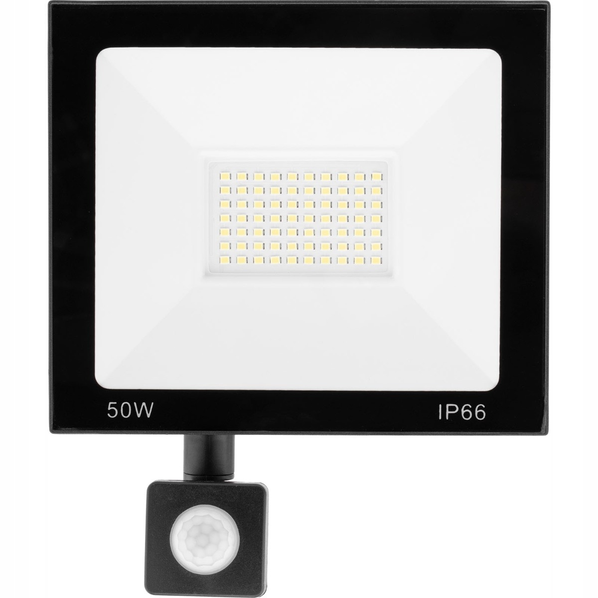 Proiector LED, 50 W, Senzor de miscare, Negru - eMAG.ro