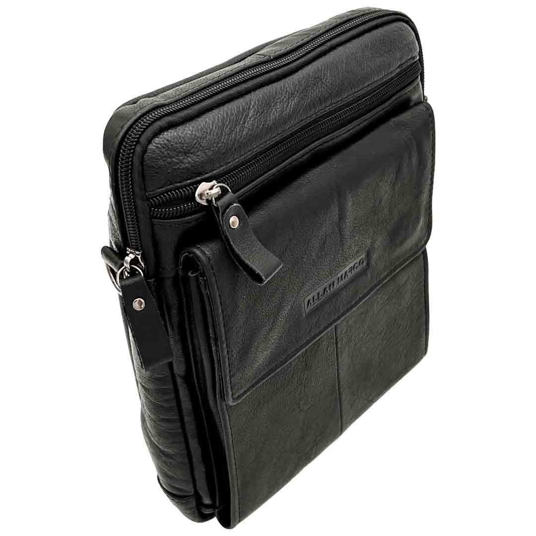 Geanta de Umar Barbati Allan Marco, Piele Naturala, 25x21x7.5 cm - eMAG.ro