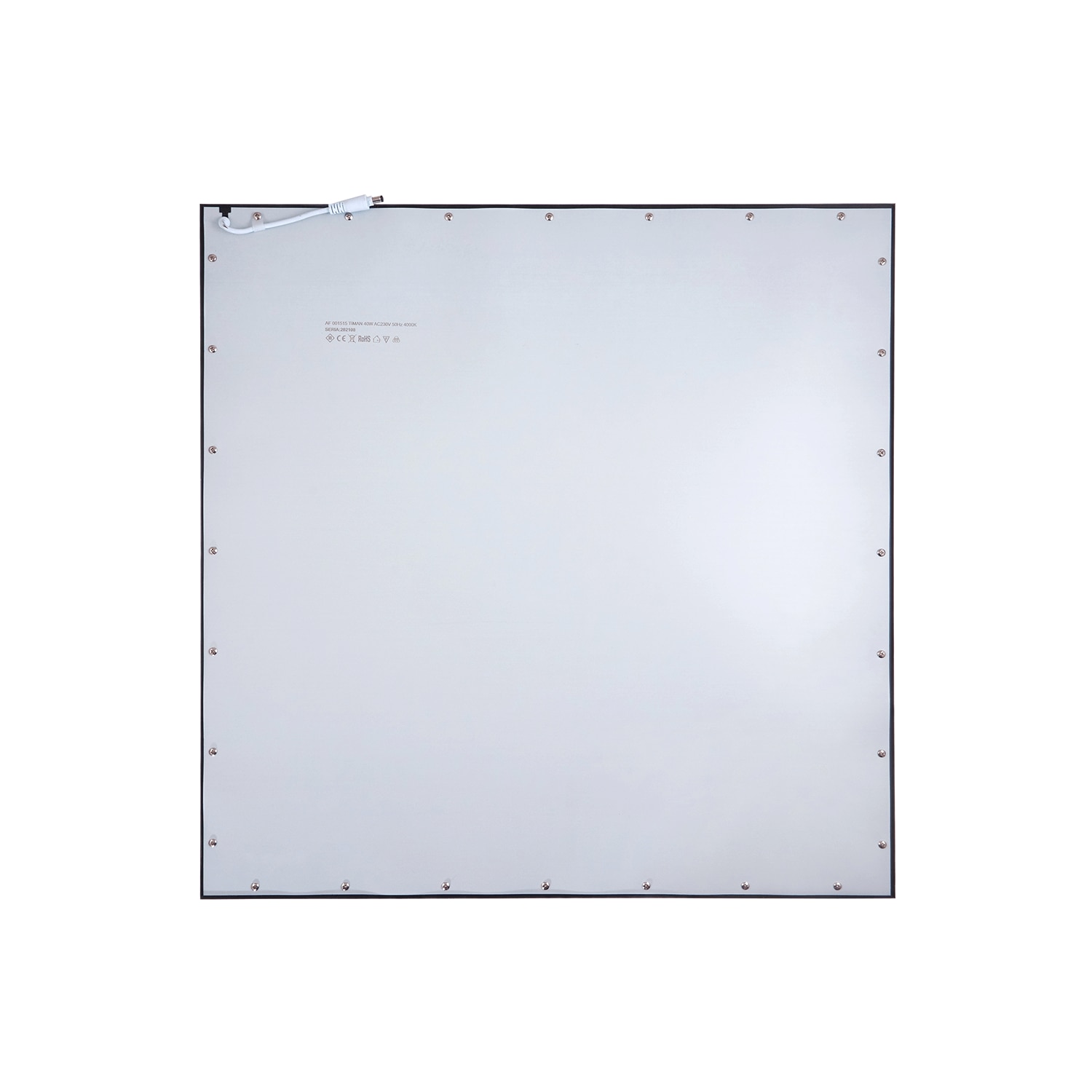 Panou LED incastrabil Koloreno, 59.5x59.5cm, 4500K, 40W, Negru/Alb ...