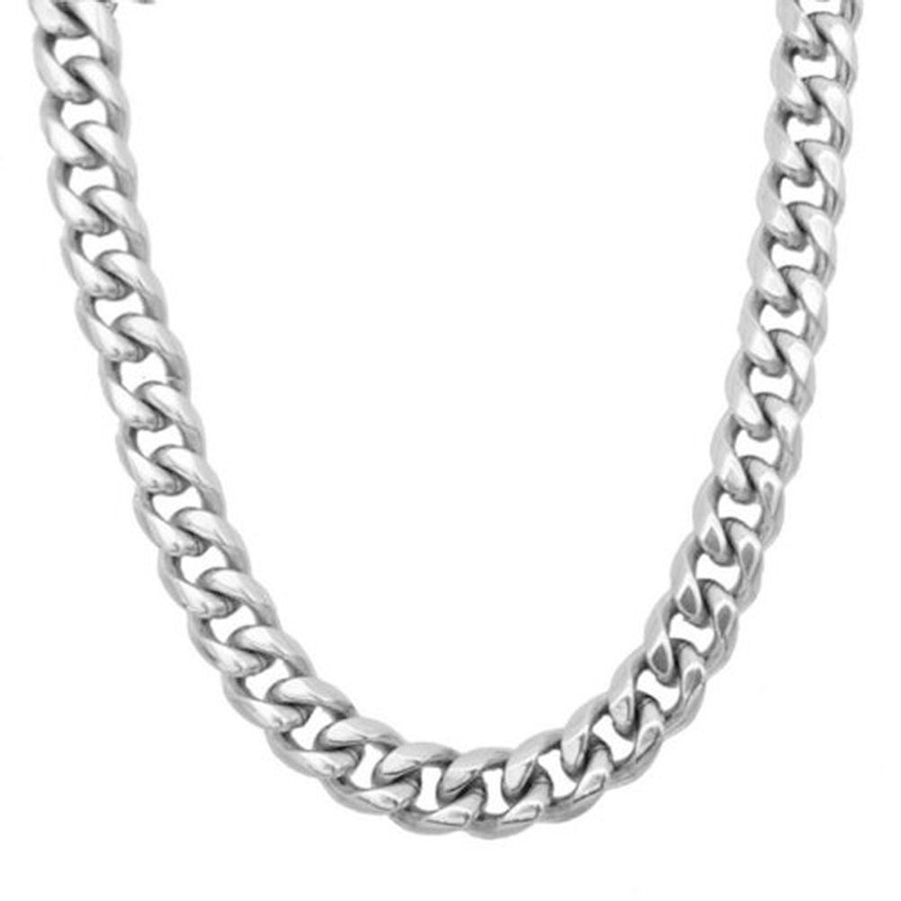 Colier cu lant cu model cubanez, Pentru tatal meu cu bilet dedicat, OLI ...