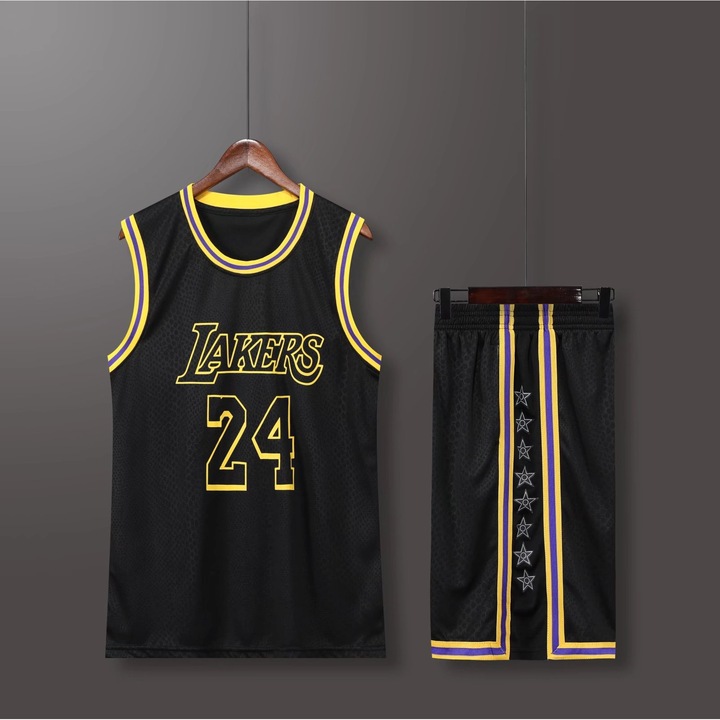 Echipament Sportiv Copii Lakers Kobe Tricou de Baschet, Poliester ...