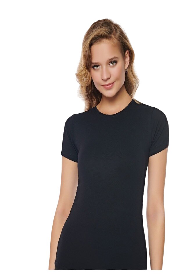 Дамска блуза Naomi, памук, черна, 2XL INTL - eMAG.bg