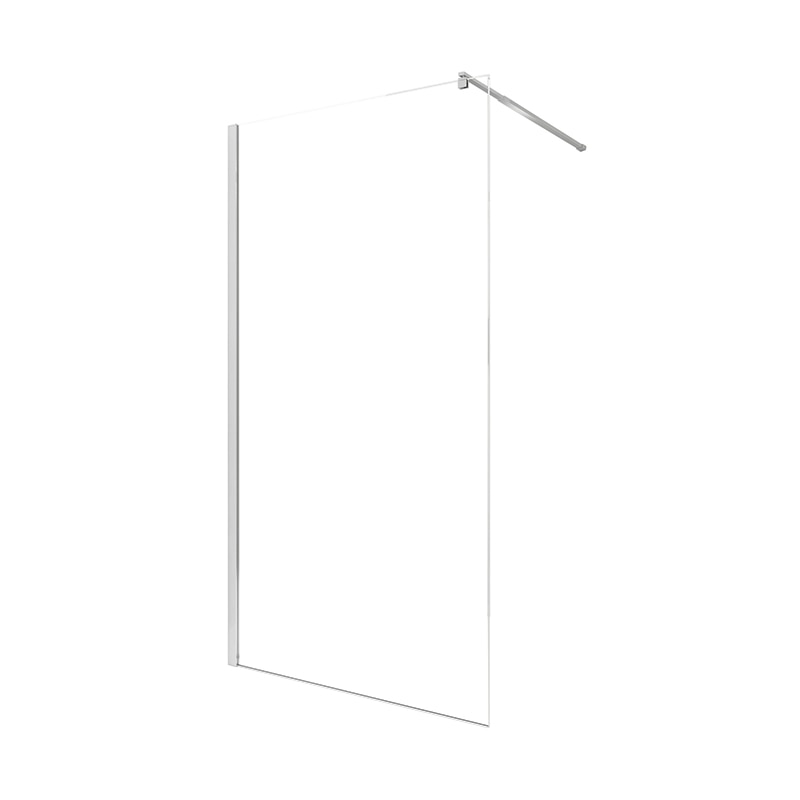 Paravan dus walk-in, Diplon, Sticla securizata/Aluminiu, 120x195cm ...