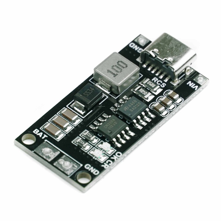 Modul incarcator pentru celule Lithium-Ion, Elektrowed, 2A, 3V/6V, USB ...