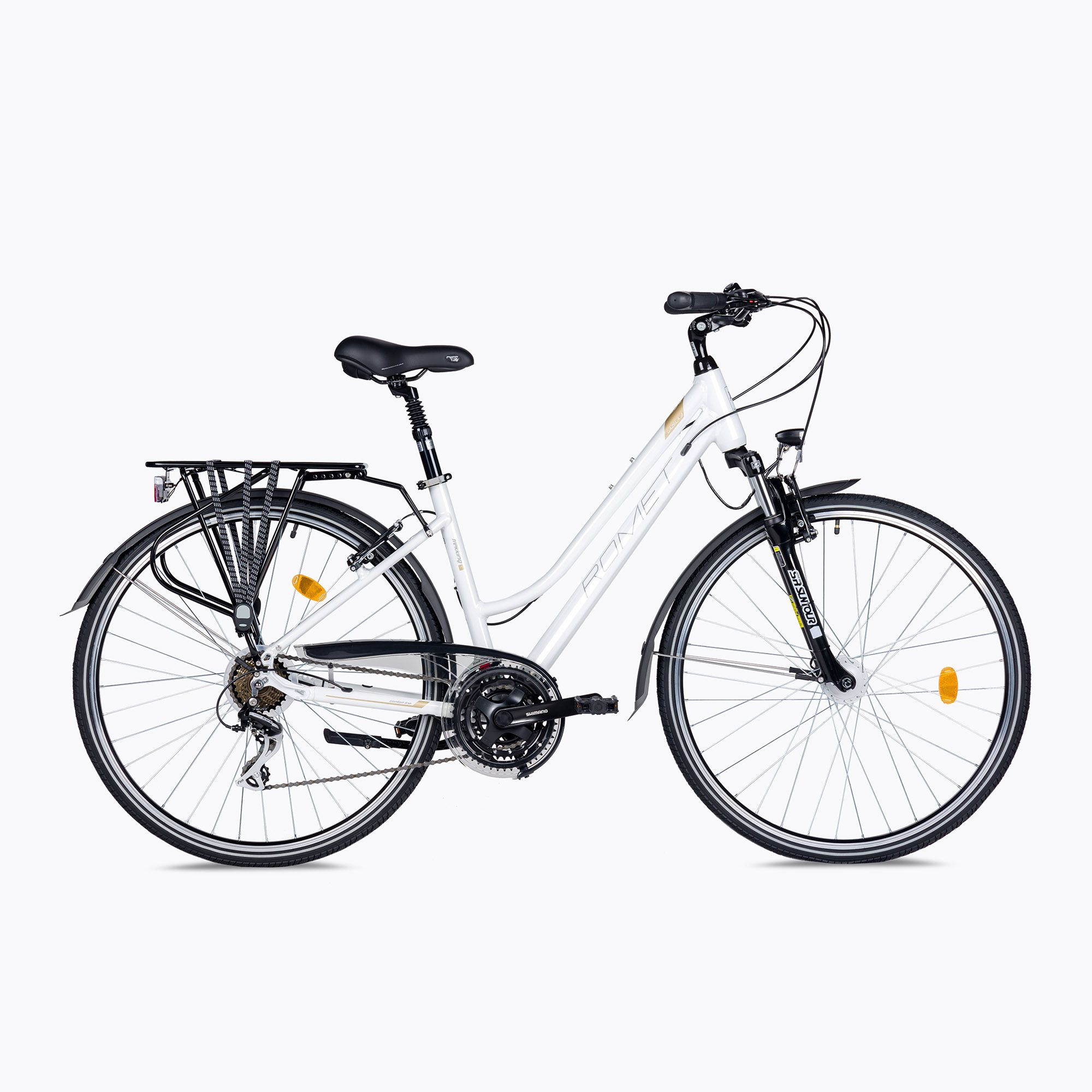 Bicicleta trekking pentru femei, Romet, 28", Alb - eMAG.ro