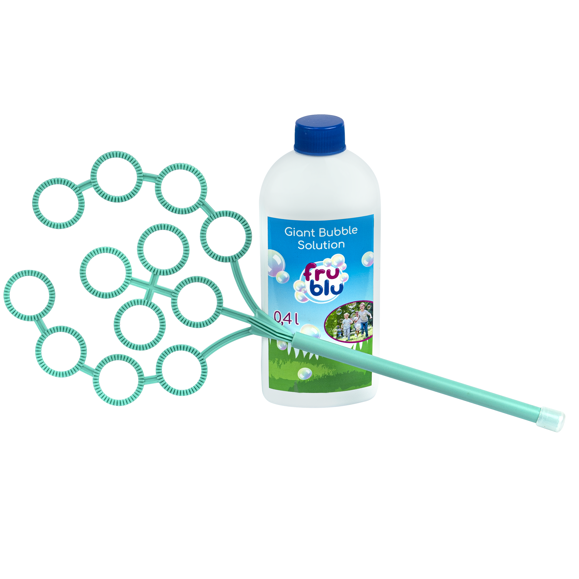 Set baloane de sapun Fru Blu - Tree set, cu solutie baloane 400 ml ...