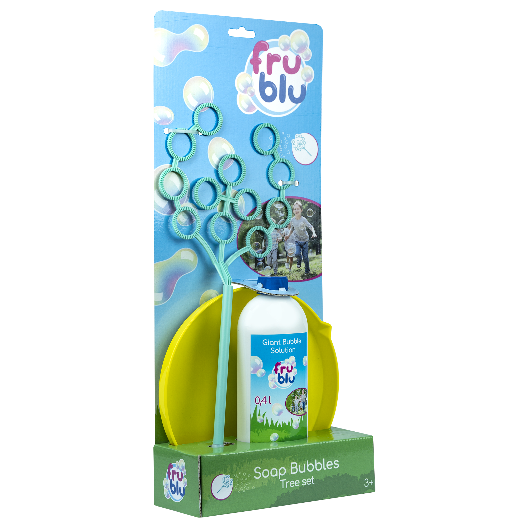 Set baloane de sapun Fru Blu - Tree set, cu solutie baloane 400 ml ...