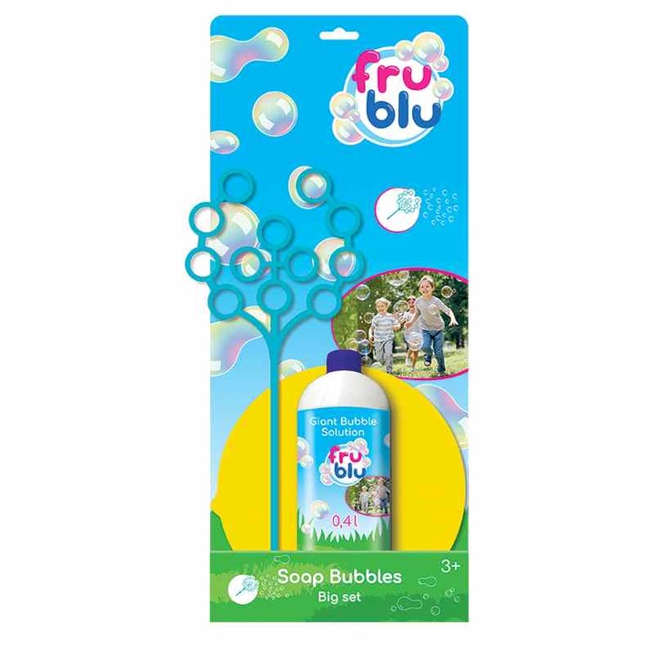 Комплект за сапунени балони Fru Blu - Tree set, С разтвор за балони 400 ...