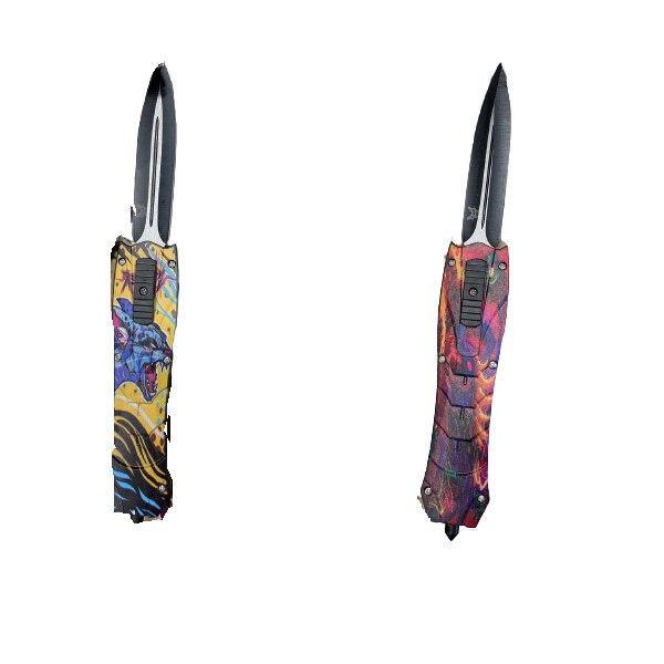 Set format din 2 bricege cu tais dublu colorate 23cm - eMAG.ro