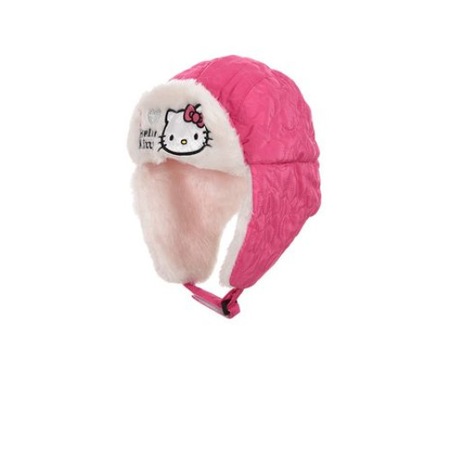 Caciula fas imblanita Hello Kitty cu urechi Roz 54 cm - eMAG.ro