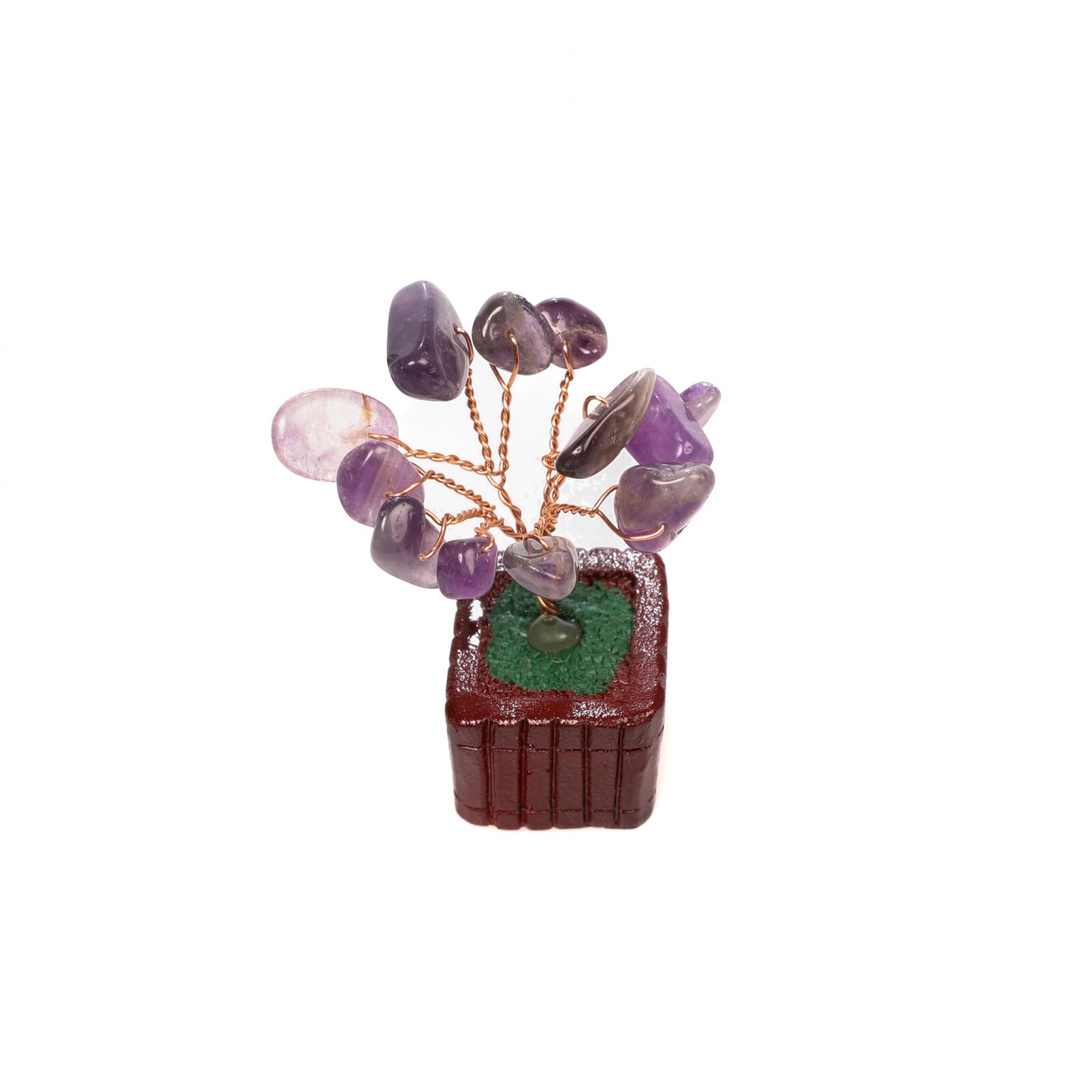 Copac Feng Shui foarte mic cu pietre semipretioase - Ametist - eMAG.ro