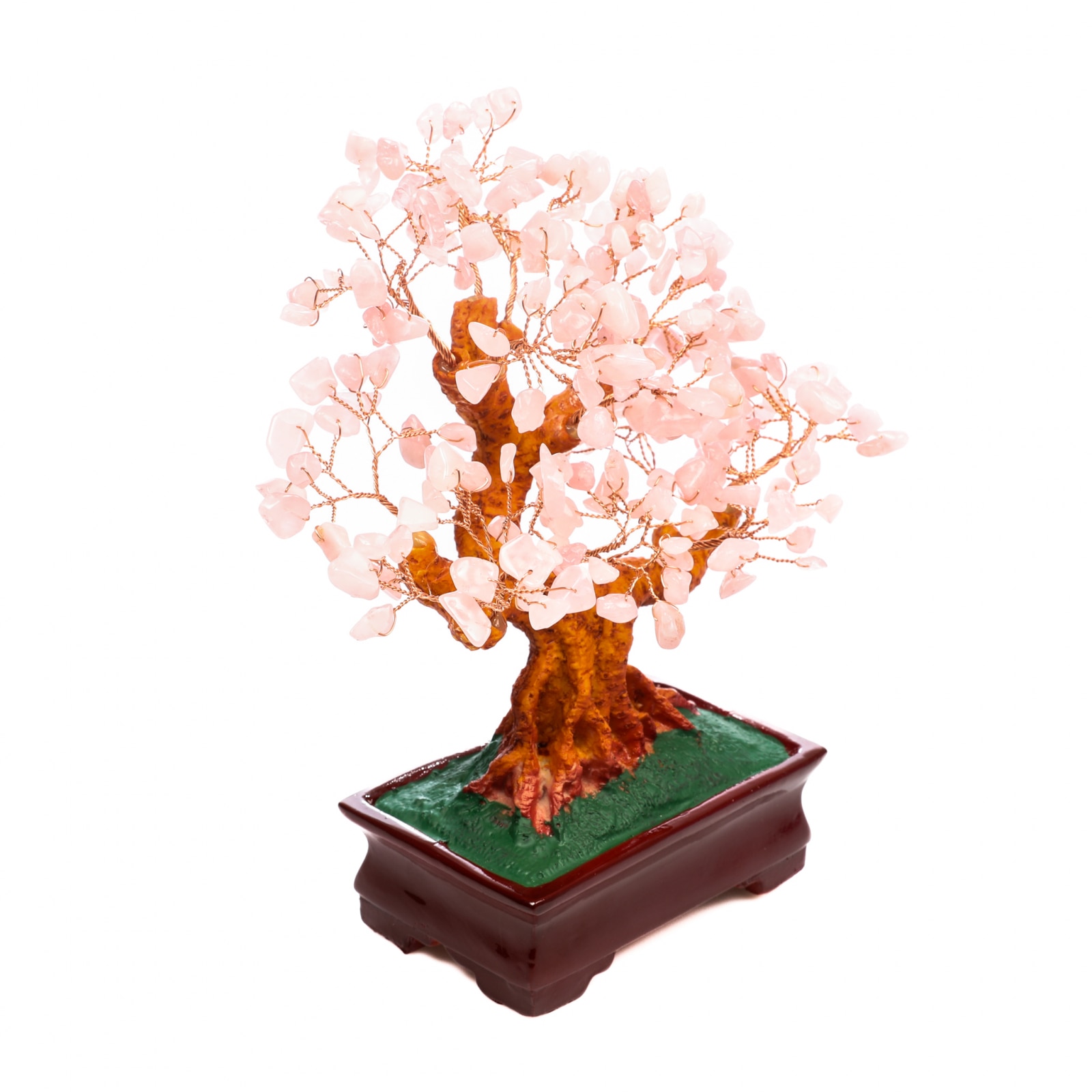 Copac Feng Shui foarte mare cu pietre semipretioase - Cuart roz - eMAG.ro