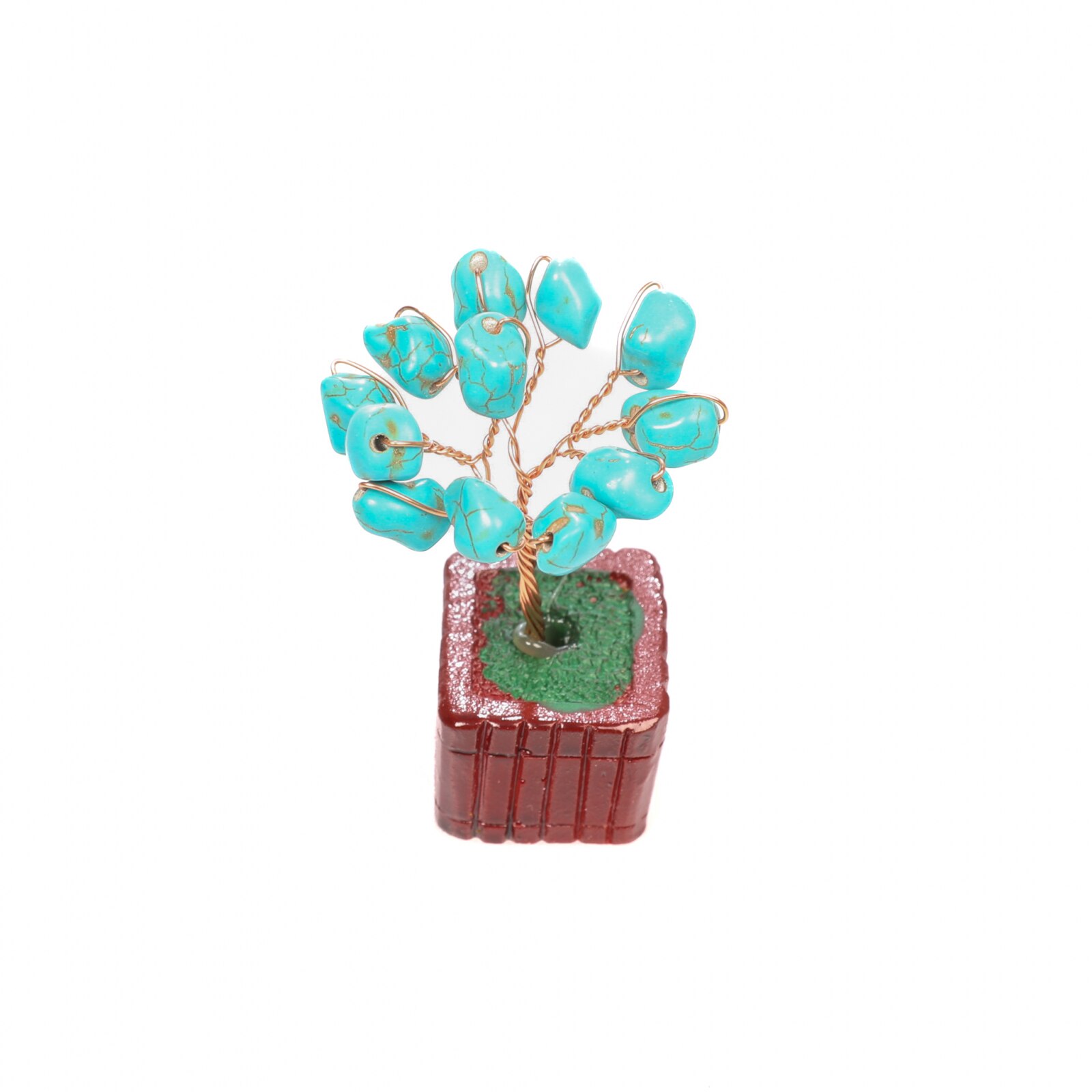 Copac Feng Shui foarte mic cu pietre semipretioase - turcoaz Peruzea, 3 ...