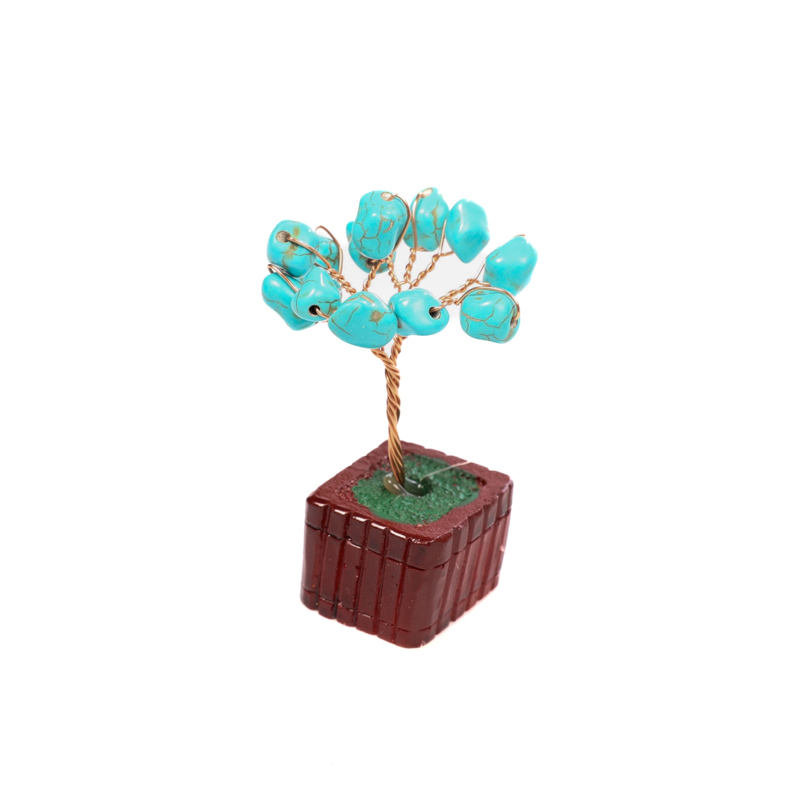 Copac Feng Shui foarte mic cu pietre semipretioase - turcoaz Peruzea, 3 ...