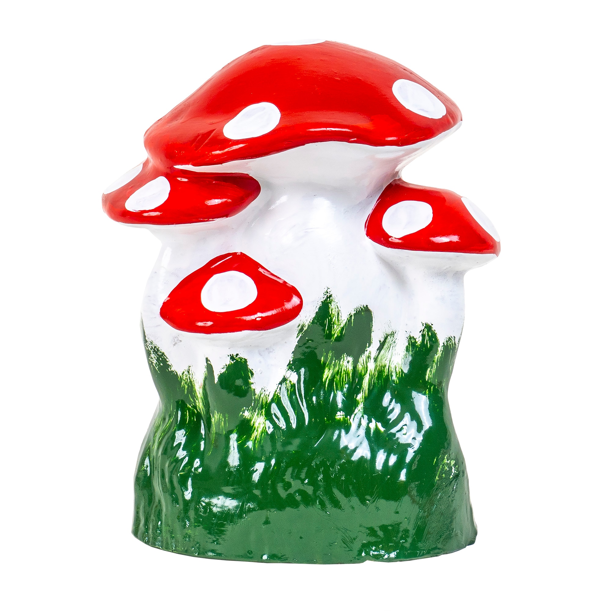 Ciuperca decorativa pentru gradina, din ceramica, inaltime 27cm, latime ...