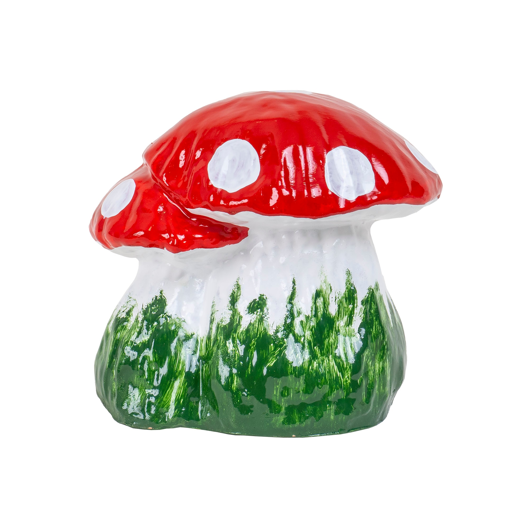 Ciuperca decorativa pentru gradina, din ceramica, mare plus 2 pui ...
