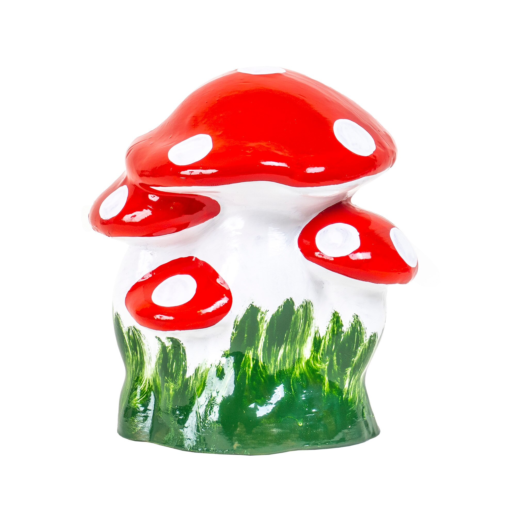 Ciuperca decorativa pentru gradina, din ceramica, inaltime 26cm, latime ...