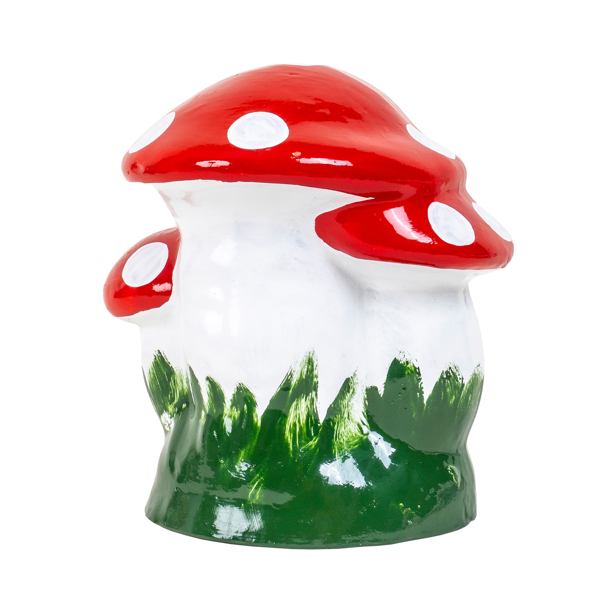Ciuperca decorativa pentru gradina, din ceramica, inaltime 26cm, latime ...