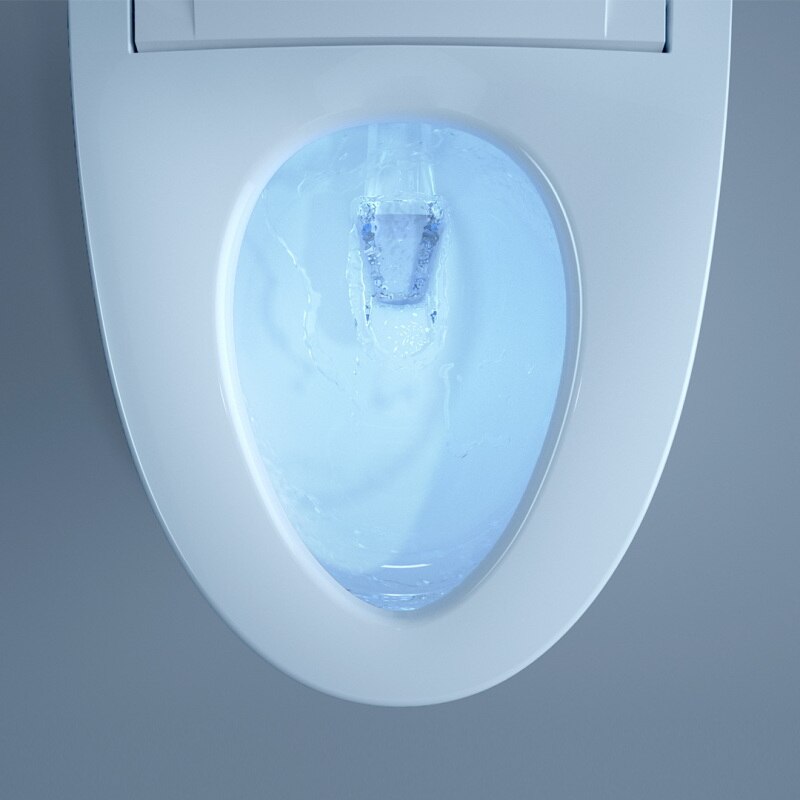 Toaleta cu bideu Smart fara rezervor cu evacuarea in pardoseala DIIIB ...