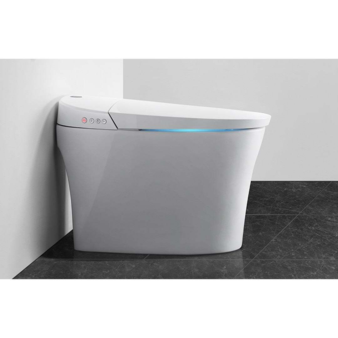 Toaleta cu bideu Smart fara rezervor cu evacuarea in pardoseala DIIIB ...