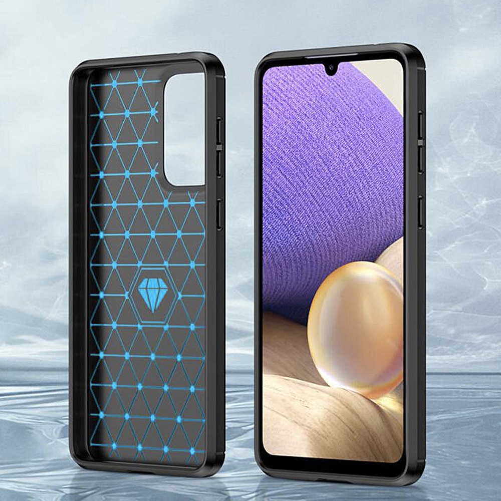 TPU силиконов калъф, Carbon, съвместим със Samsung galaxy A33 5g, New ...