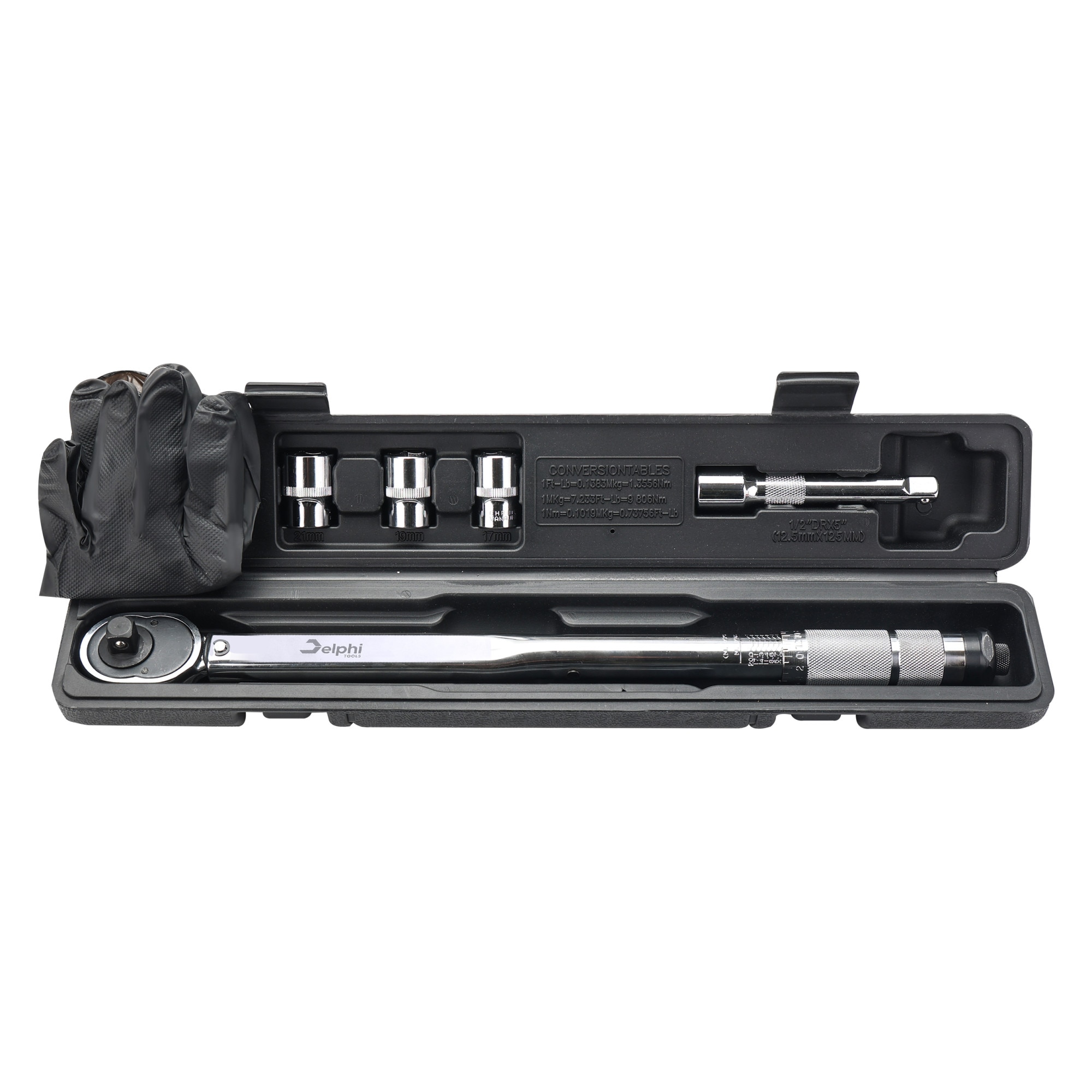 Delphi Tools nyomatékkulcs, 5 lyukú, 465 mm, 1/2", 28-210 Nm - eMAG.hu