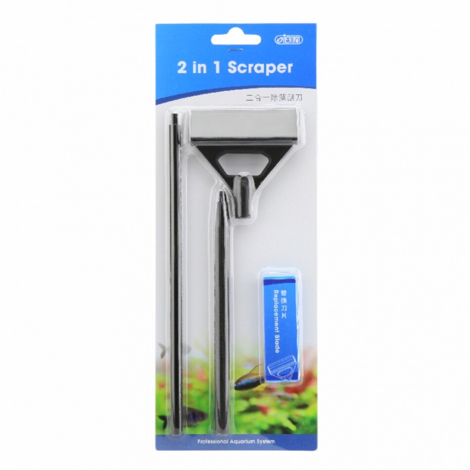 Razutior cu lama pentru curatat sticla acvariilor ISTA 2in1 Aluminum Scraper - eMAG.ro