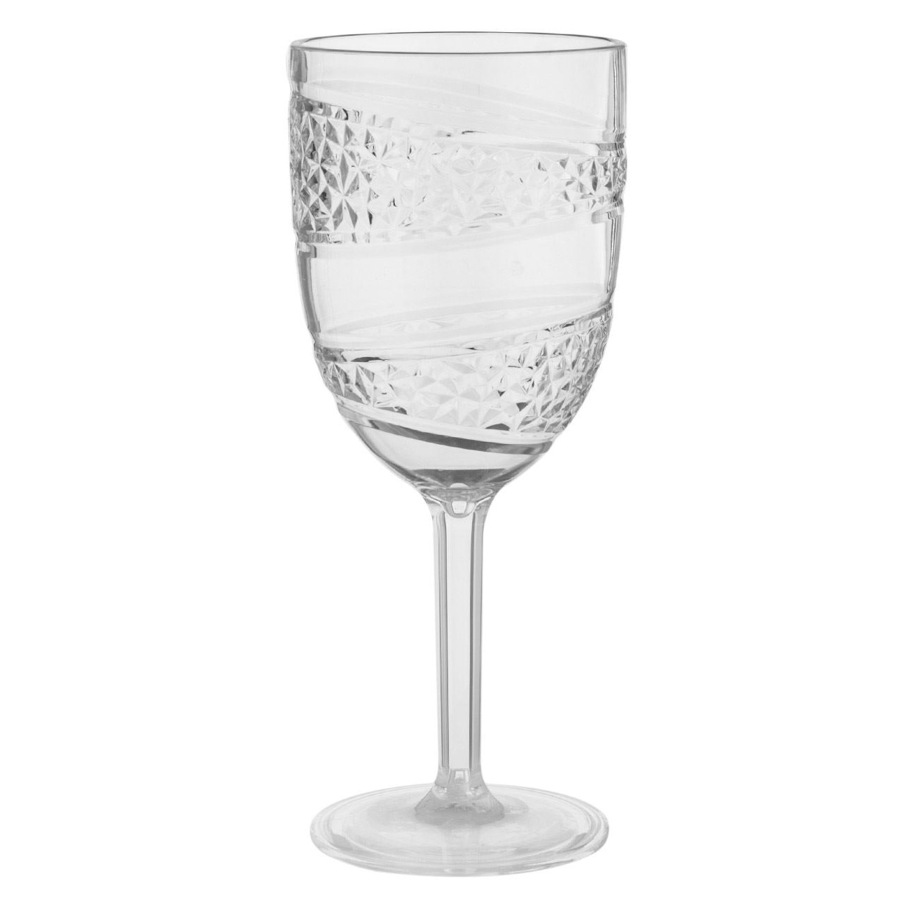 Pahar de vin, Plastic, 370 ml, Transparent - eMAG.ro