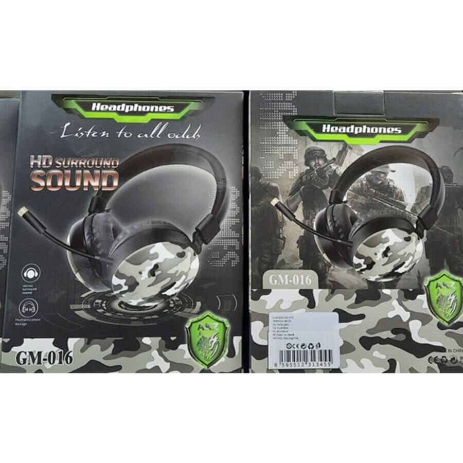 GM 016 Katona mintás Fejhallgató Mikrofonnal - eMAG.hu