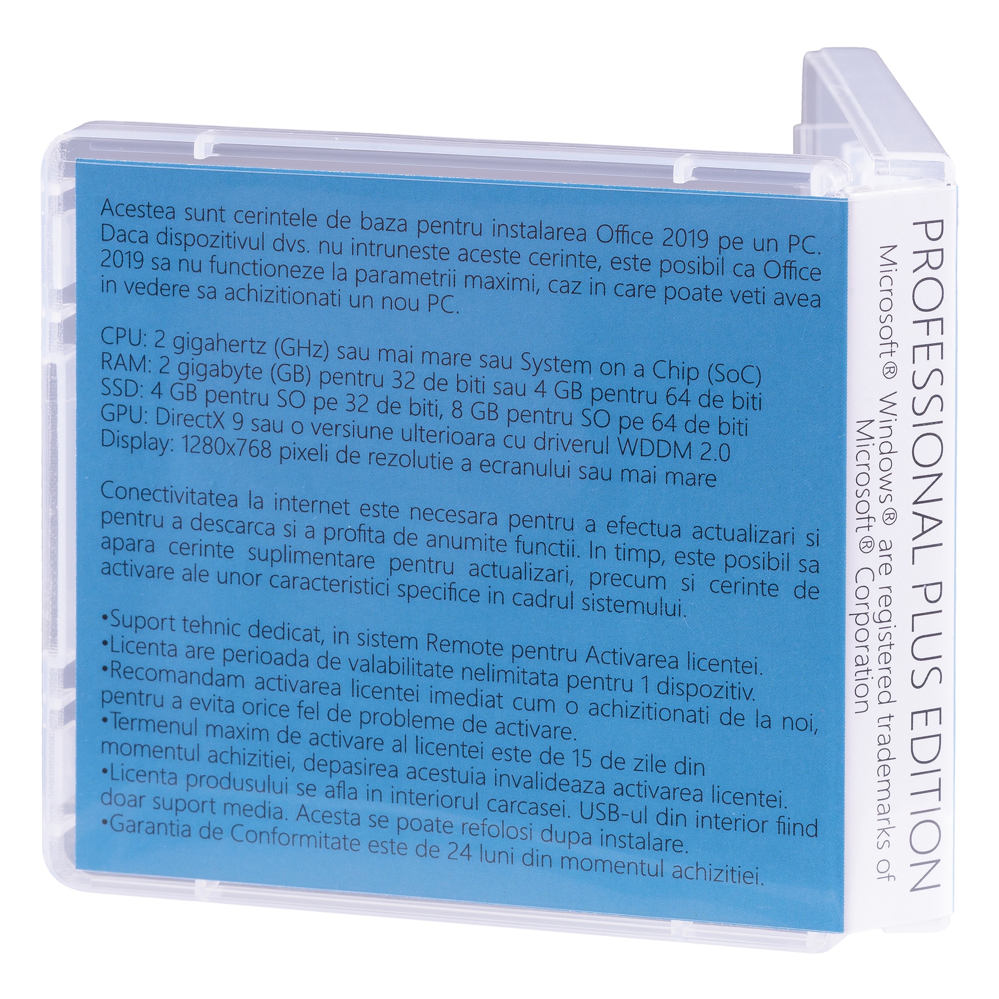 Приложение Microsoft, Office 2019 Professional Plus, 32/64 bit, USB 3.2 ...