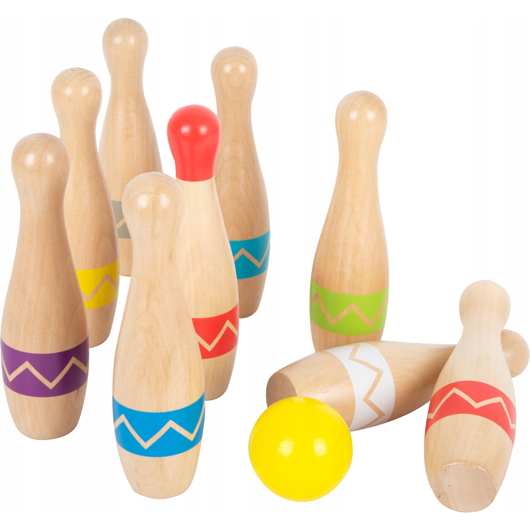 Joc de bowling XL, Small Foot Design, +3 ani, Multicolor - eMAG.ro