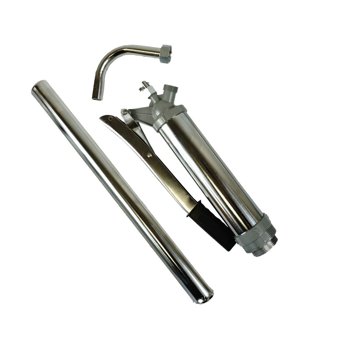 Pompa transfer manuala cu piston 1", pentru butoi 200L, Silver - eMAG.ro