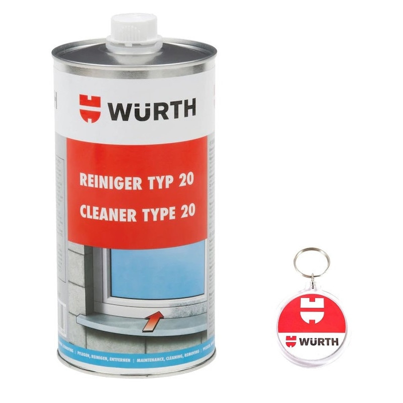 Set Curatitor tip 20 1 L solvent usor curatare PVC cu Breloc Wurth ...