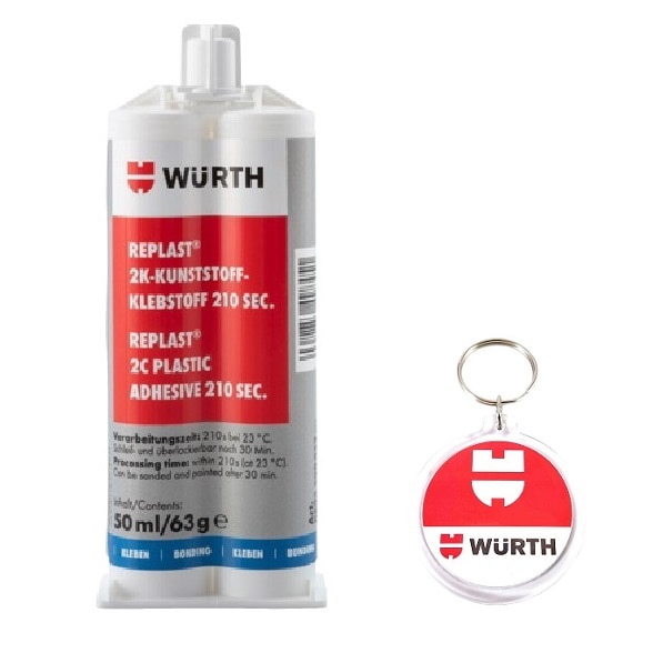 Set Adeziv 2K rapid din Replast 50 ml cu Breloc Wurth - eMAG.ro