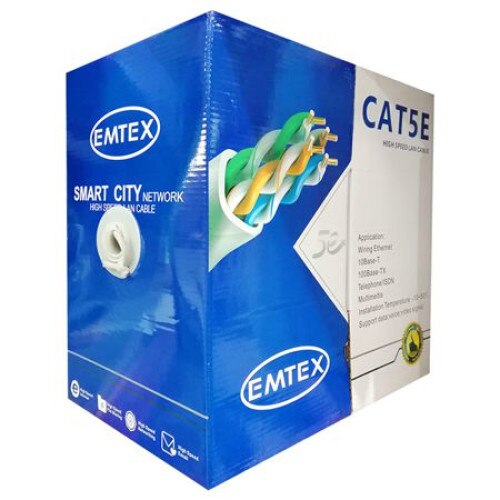 Cablu Utp Cat5e Cupru 24awg 305m Emtex - eMAG.ro