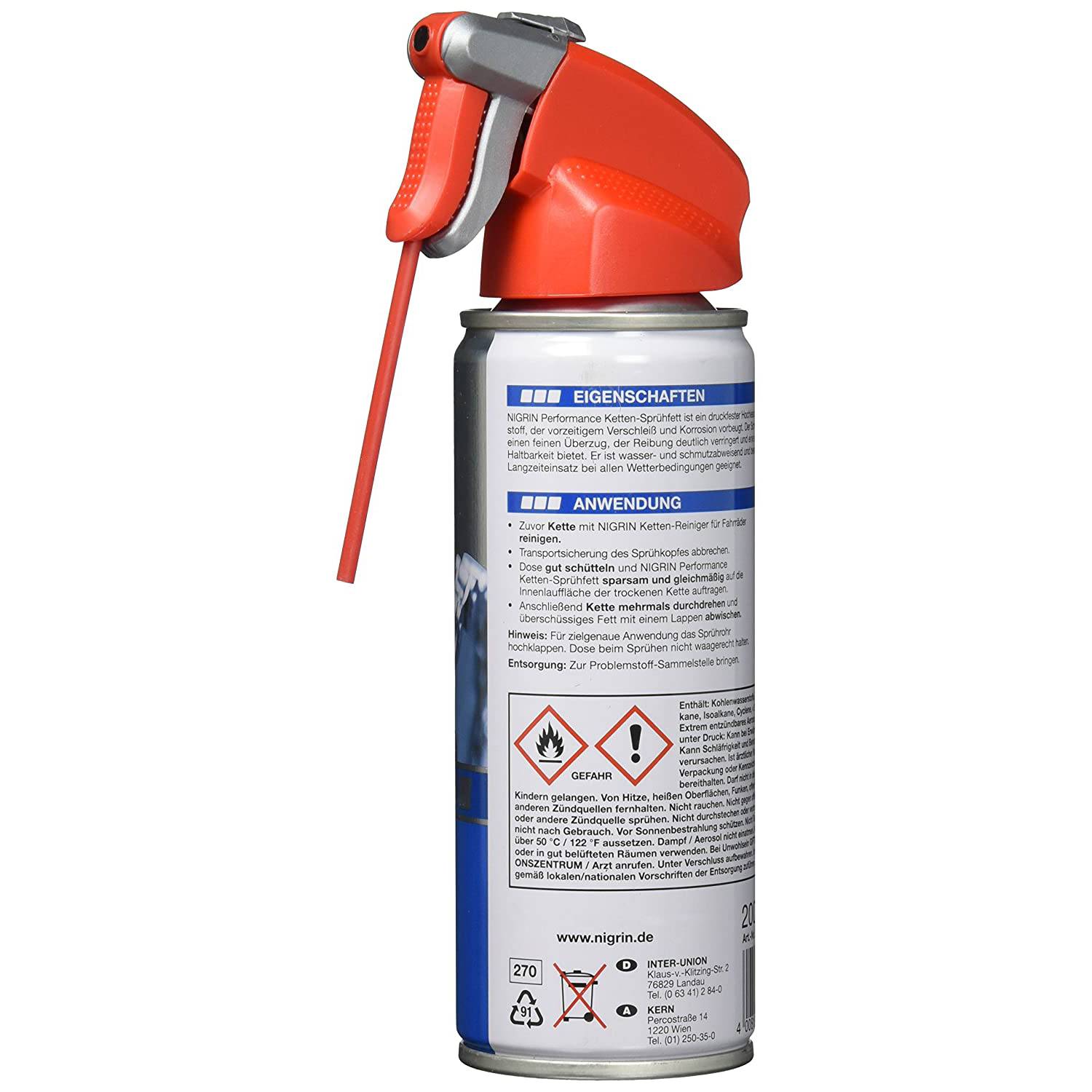 Kerékpárlánc zsír spray, Nigrin Performance, 200 ml - eMAG.hu